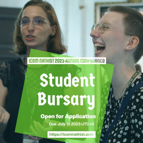 Student Bursary 2023- Open for application! | ICOM Nathist