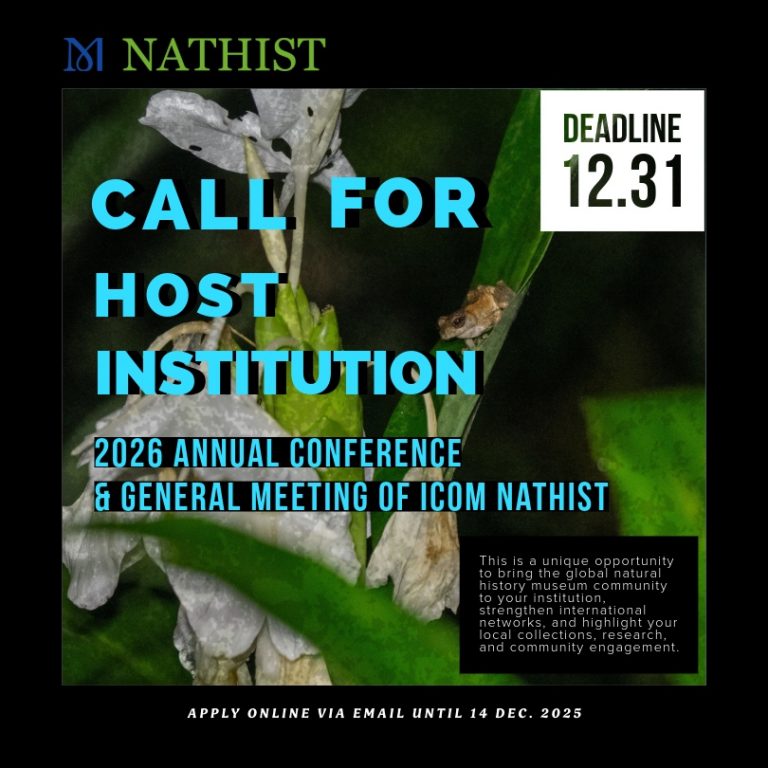 OPEN CALL FOR HOST INSTITUTION | ICOM Nathist